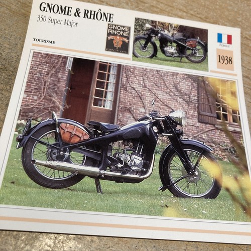 Gnome and Rhône 350 Super Major 1938 Motorcycle Map Collection Atlas ...