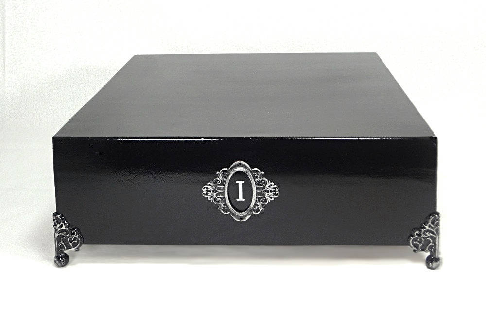 Black & Silver Square Box Wedding Cake Stand, Cupcake Stand Display, | eBay