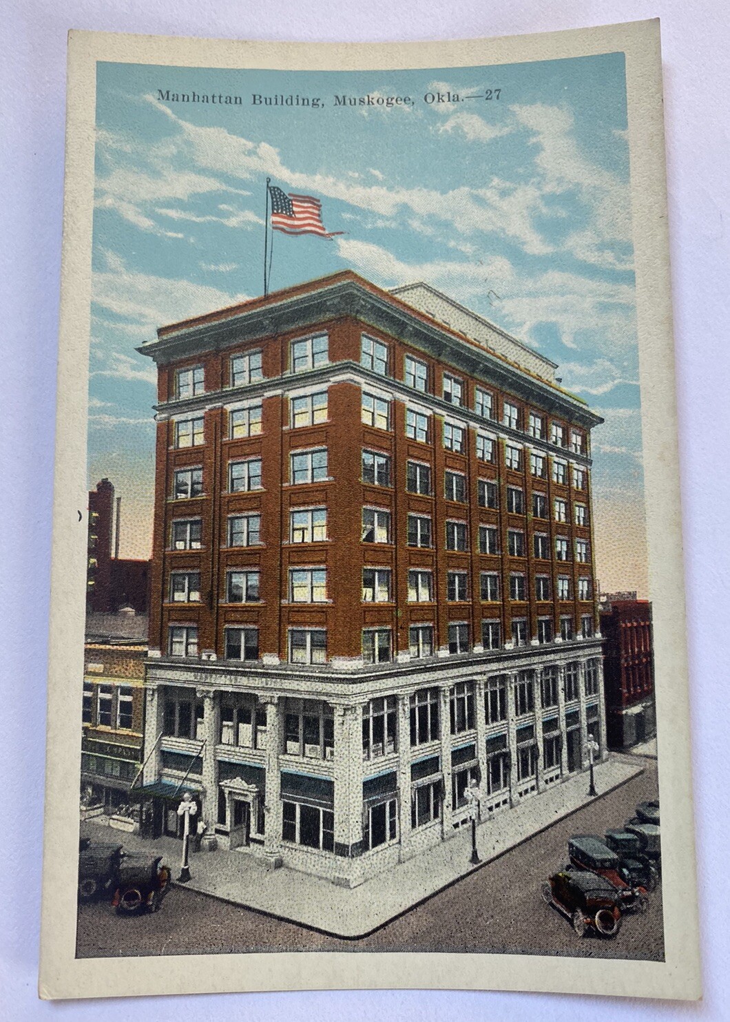 Vintage Postcard ~ Manhattan Building ~ Muskogee Oklahoma OK | eBay