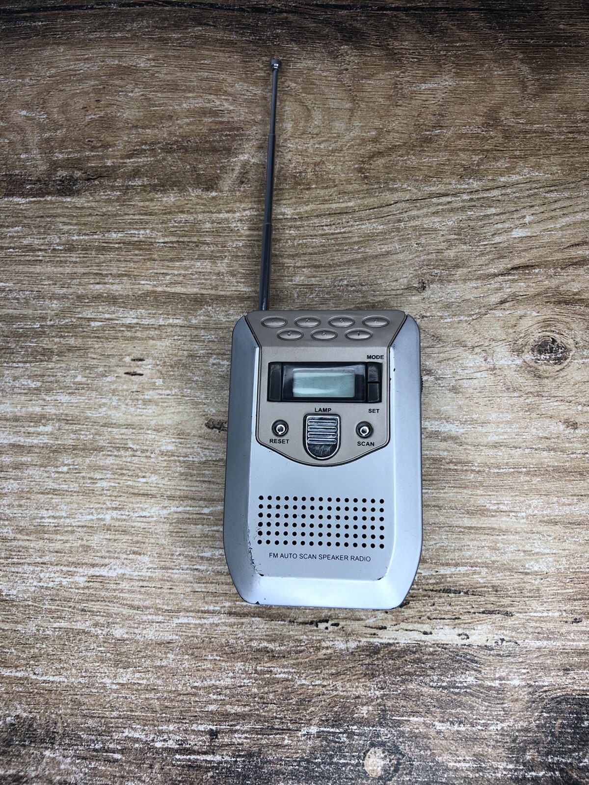 FM Auto Scan Speaker Pocket Radio With Light Tested And Working Vintage ...