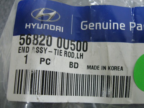 NEW GENUINE HYUNDAI LEFT OUTER TIE ROD END FOR 12-14 ACCENT (PN 56820 ...