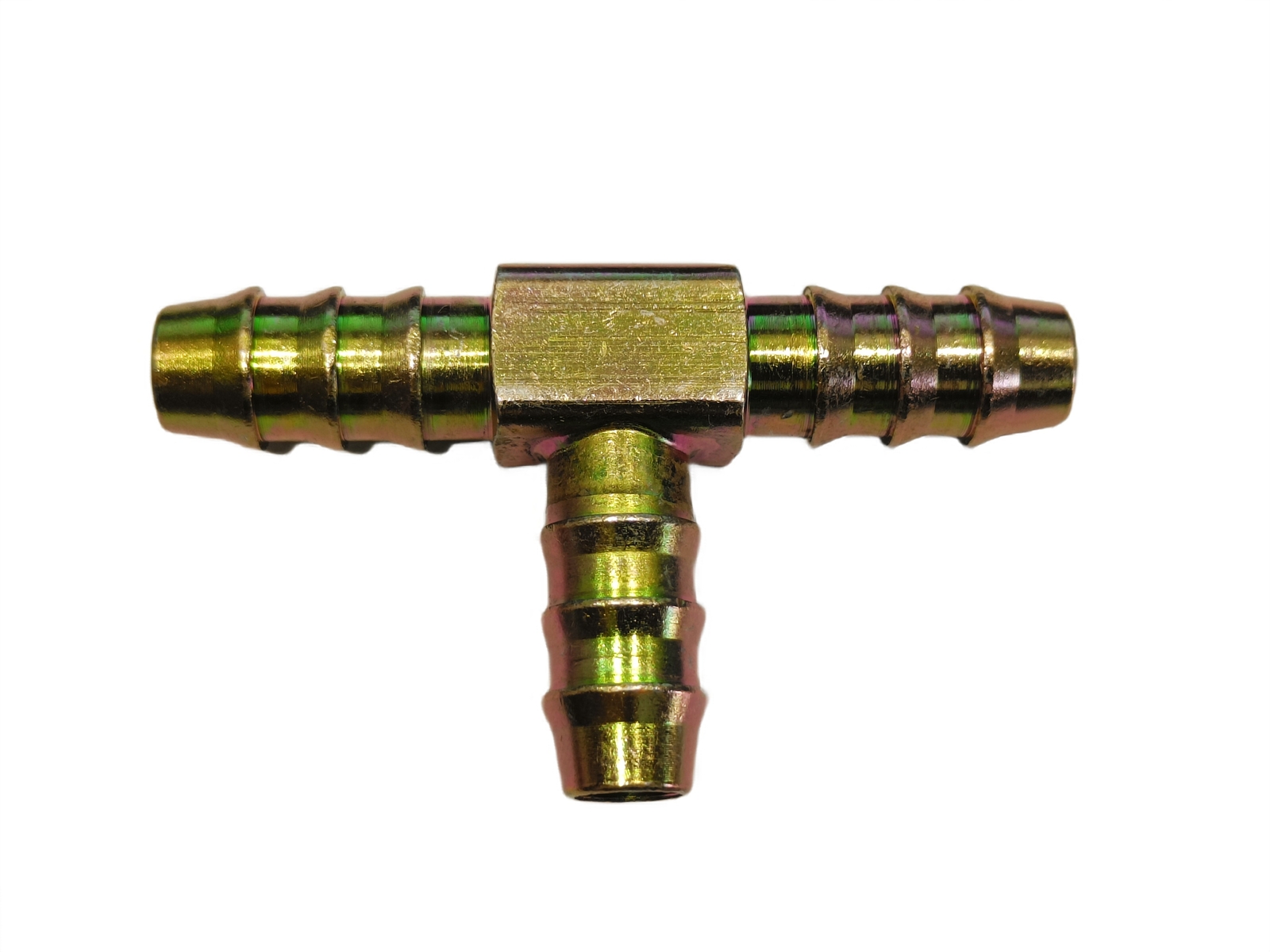 Steel connector adapter fitting T-piece diameter 12 mm vacuum lines ...