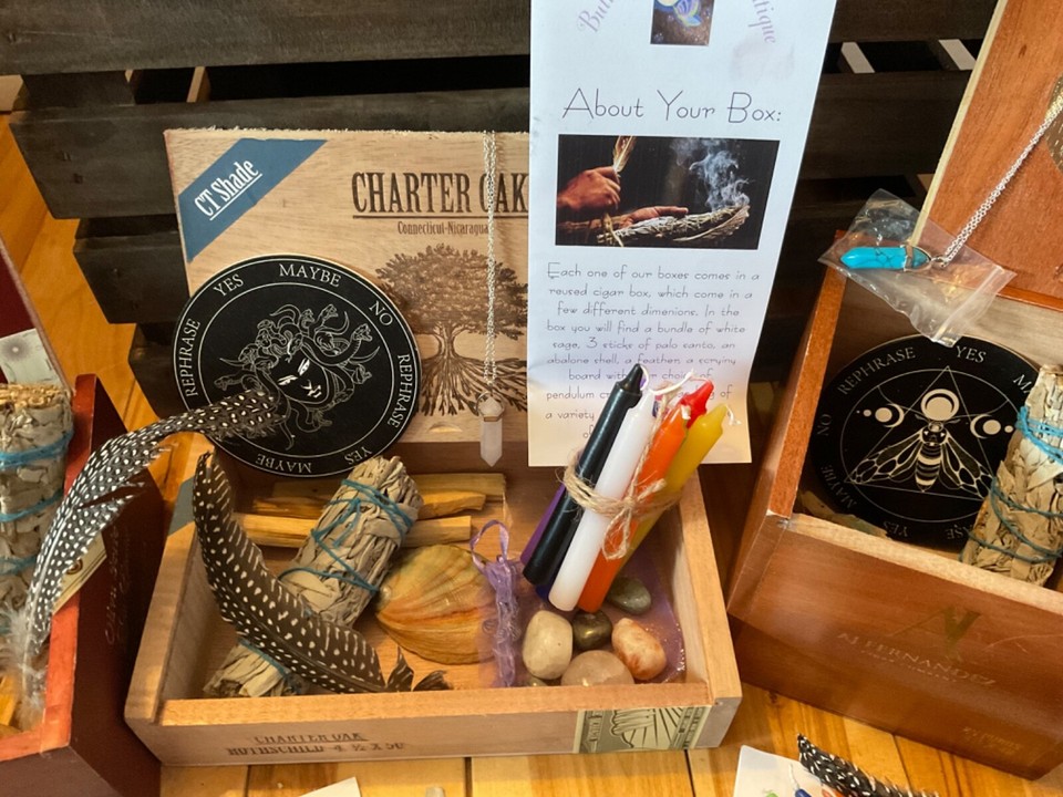 Portable alter box made with reused cigar boxes | eBay