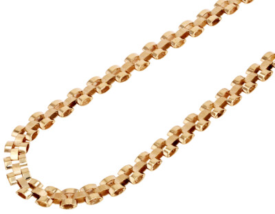 Unisex Presidential Link Chain Necklace 6MM Real 10K Yellow Gold 22" | eBay