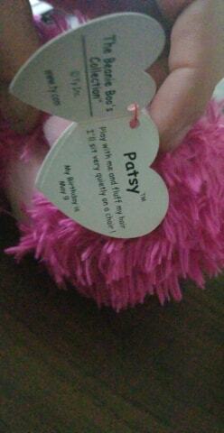 Ty Beanie Babies Boo Patsy Pink Poodle Puppy Dog Glitter Eyes 6" 2017 ...