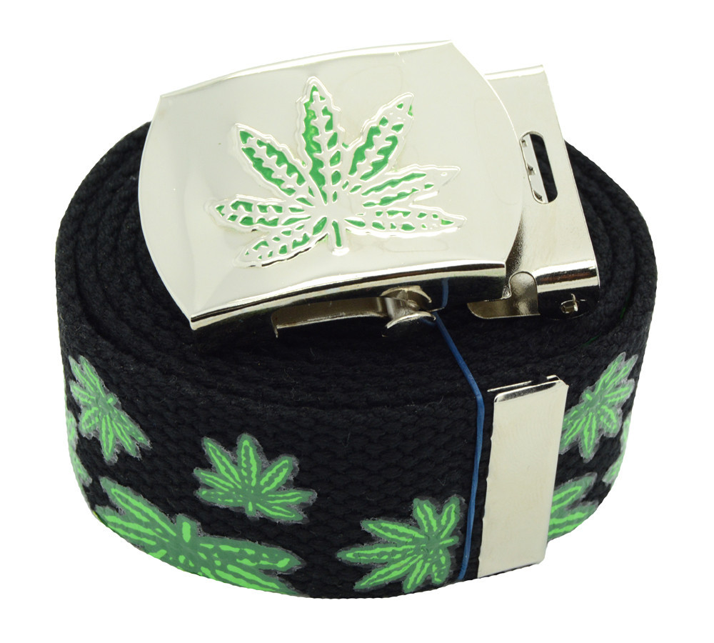3D "MARIJUANA" MILITARY CANVAS WEB BELT & BUCKLE 60 inches | eBay