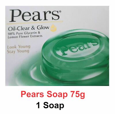 PEARS Soap 75g- Oil Clear And Glow- Lemon Flavour Extracts | eBay Australia