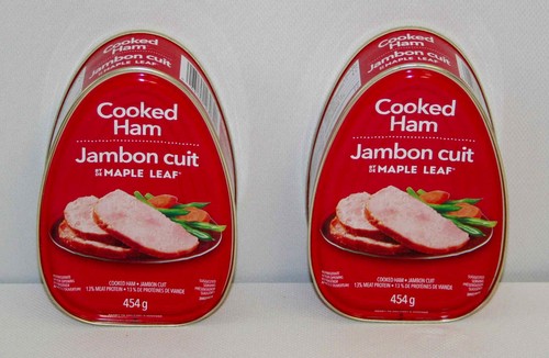 2 Pack Maple Leaf Cooked Canadian Ham 1 Pound/454gram ships from USA ...