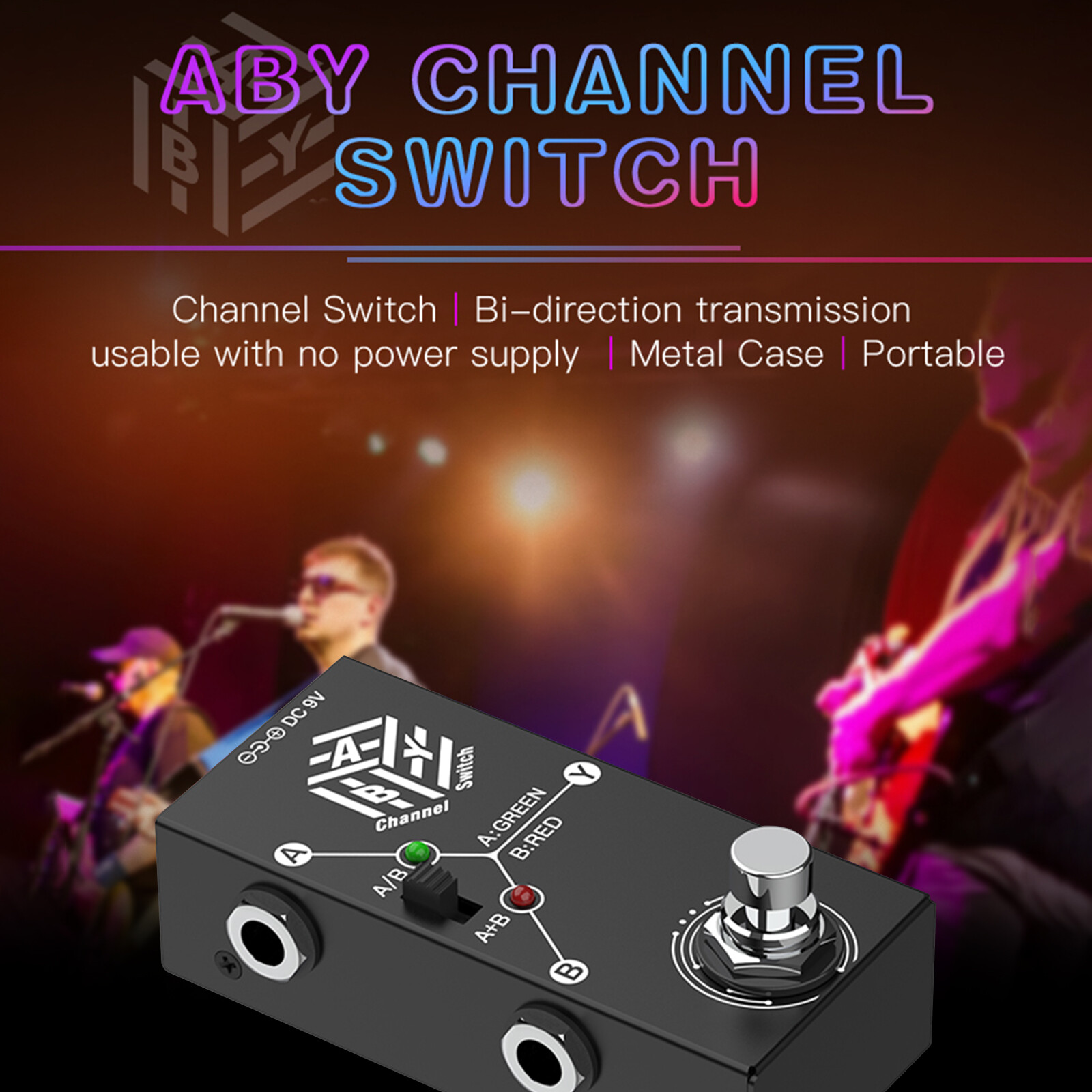 Guitar Pedals ABY Box Line Selector AB Switch Guitar Effect Pedal E2U4 ...