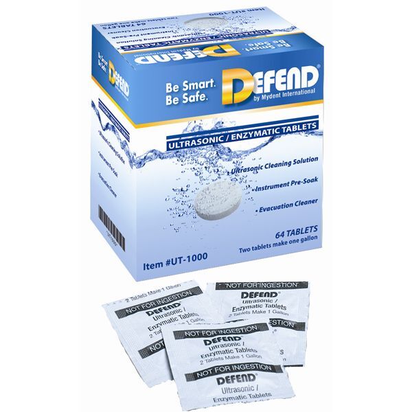 Defend Ultrasonic Cleaning Tablets - 64 Tablets/Box, 2 Tablets/1 Gal | eBay