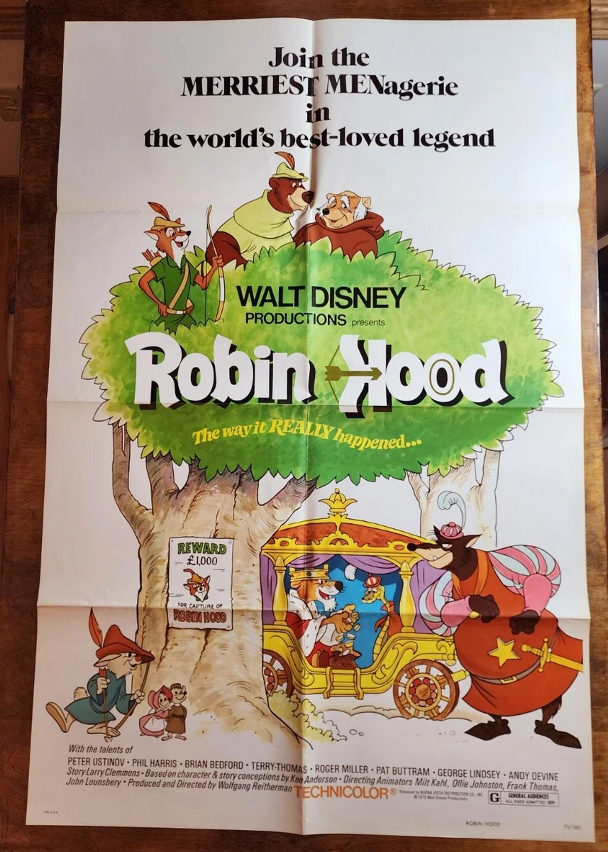 Disney Robin Hood Movie Poster