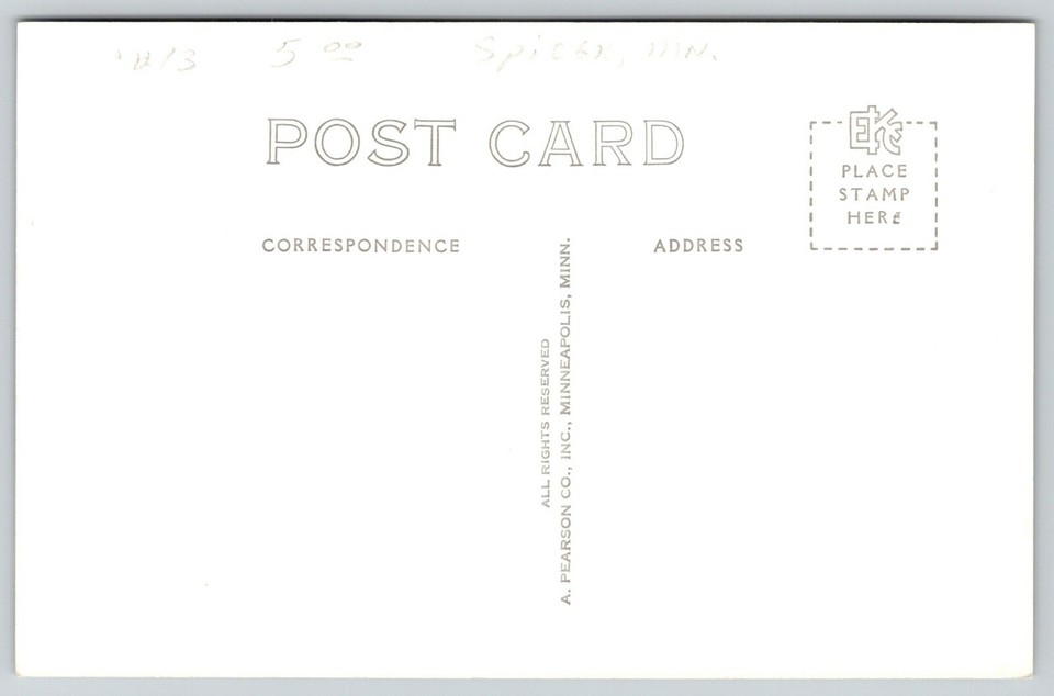 Spicer MN Pier & Campfire @ Lutheran Bible Camp~Green Lake~RPPC 1949s ...