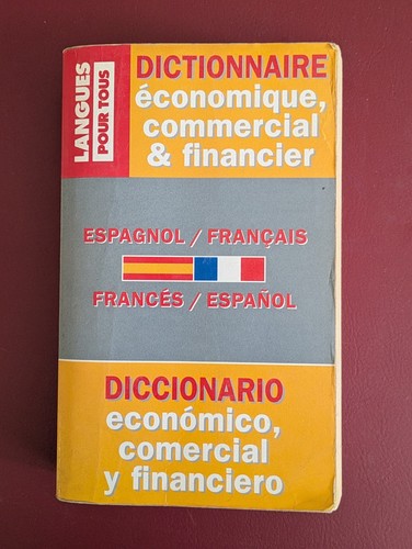 Spanish French Dictionary Economy Commerce Finance Used | eBay
