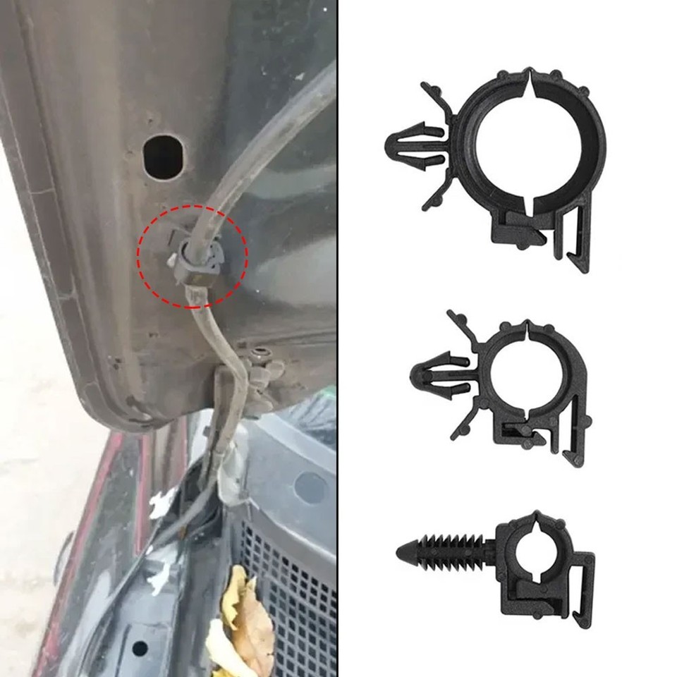 45× Push Mount Cable Tie with Wire Routing Clips Holder Fastener Car ...