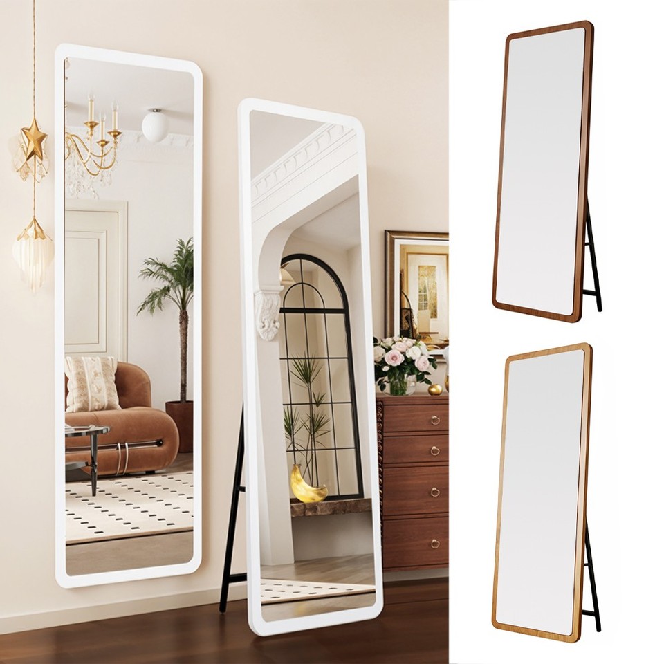Large Full Length Mirror Free Standing & Wall Mounted Bedroom Dressing ...