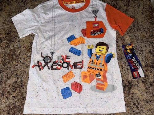 NWT Boys XS 4/5 LEGO Tee Legoland Short Sleeve Tee Shirt LEGO Movie 2 ...