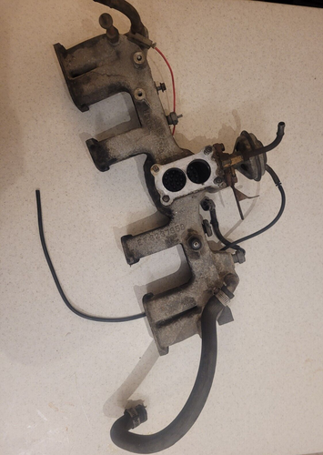 1987-1990 Jeep Wrangler YJ 4.2L OEM Aluminum Intake Manifold 258 6cyl ...
