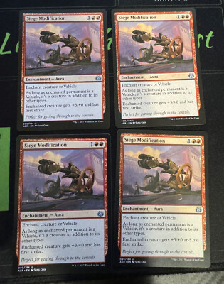 Siege Modification x4 Aether Revolt Magic the Gathering MTG | eBay