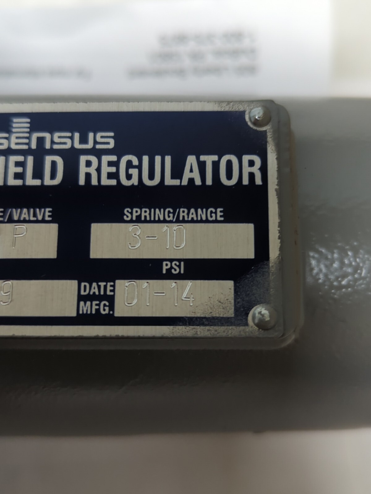 SENSUS,046-2,FIELD REGULATOR 18P ORRIFICE VALVE 500 PSI NOS | eBay