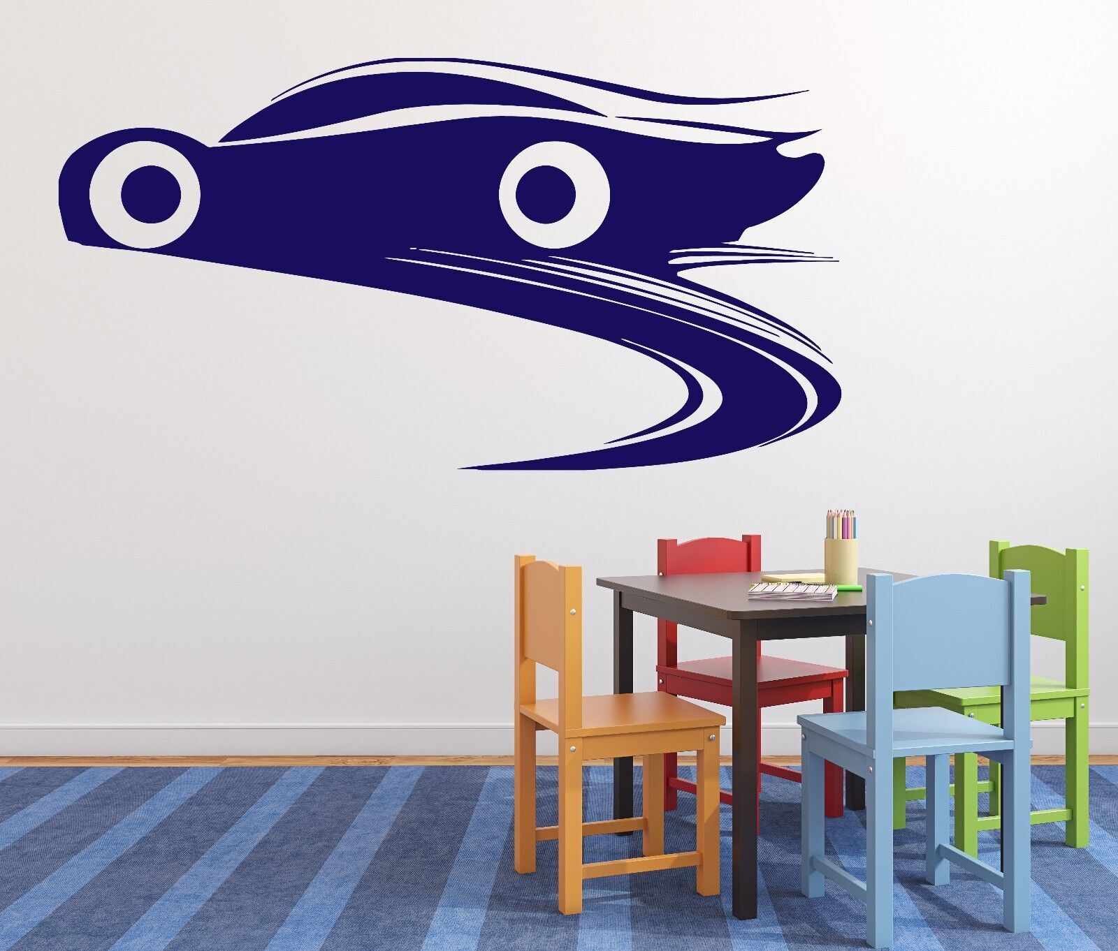 Wall Stickers Vinyl Decal Racing Car Brake Wheel Track Bumper (n118) | eBay