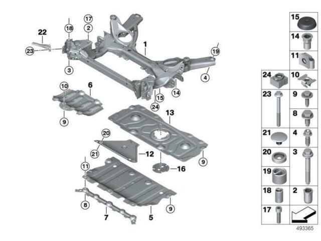 original BMW Skid Plate steering 31146880899 for sale online | eBay