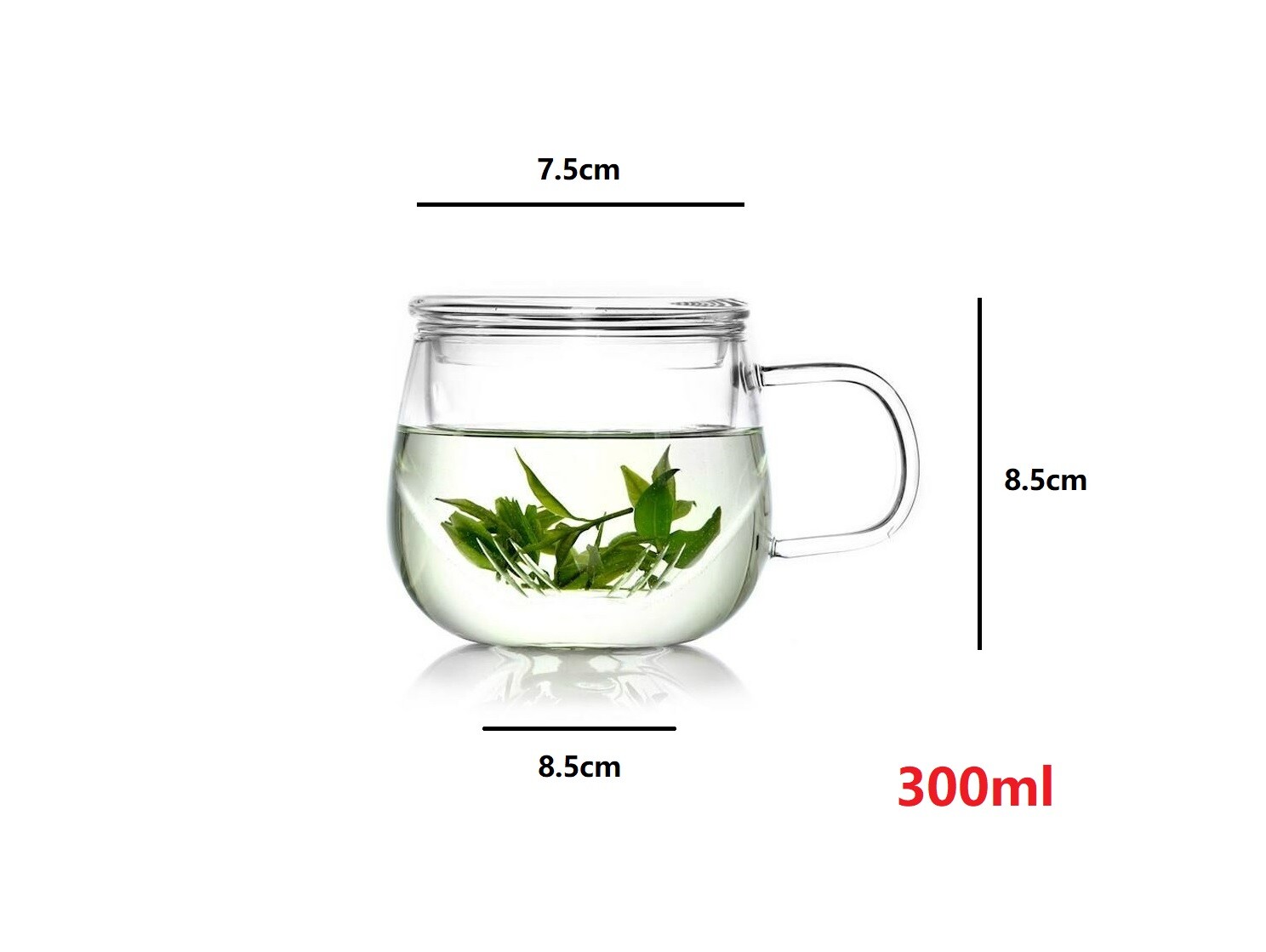 Heat Resistance Small Glass Tea Cup With Infuser Tea Maker Coffee Mug ...