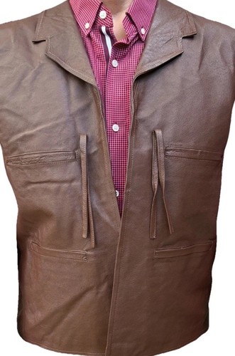Bradford Exchange John Wayne The Duke Inspired True Leather Vest Size ...