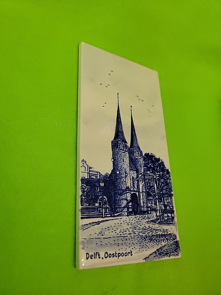 Hand Painted Delftware Tile From Holland, Tin Glazed Pottery. R39 | eBay