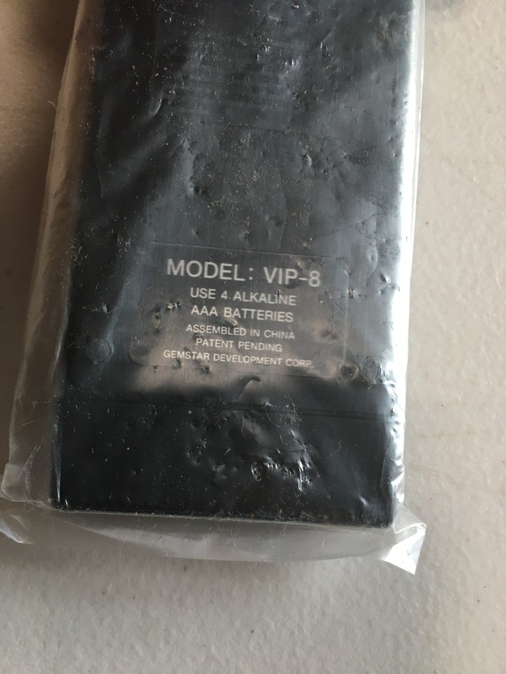 GEMSTAR Model VIP-8 VCR PLUS + Remote Control TV Television DVD VCR NOS ...