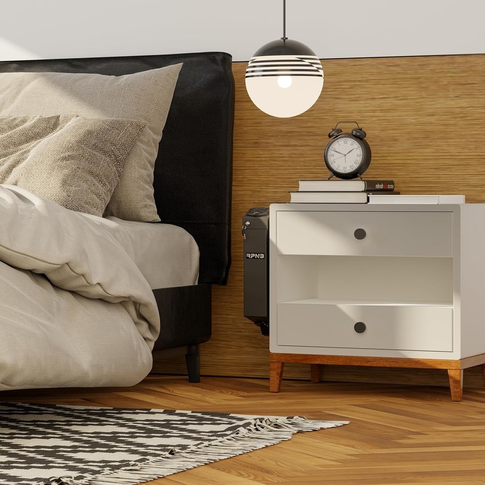 Smart Biometric Handgun Safe with Auto Open Lid - Perfect for Home ...