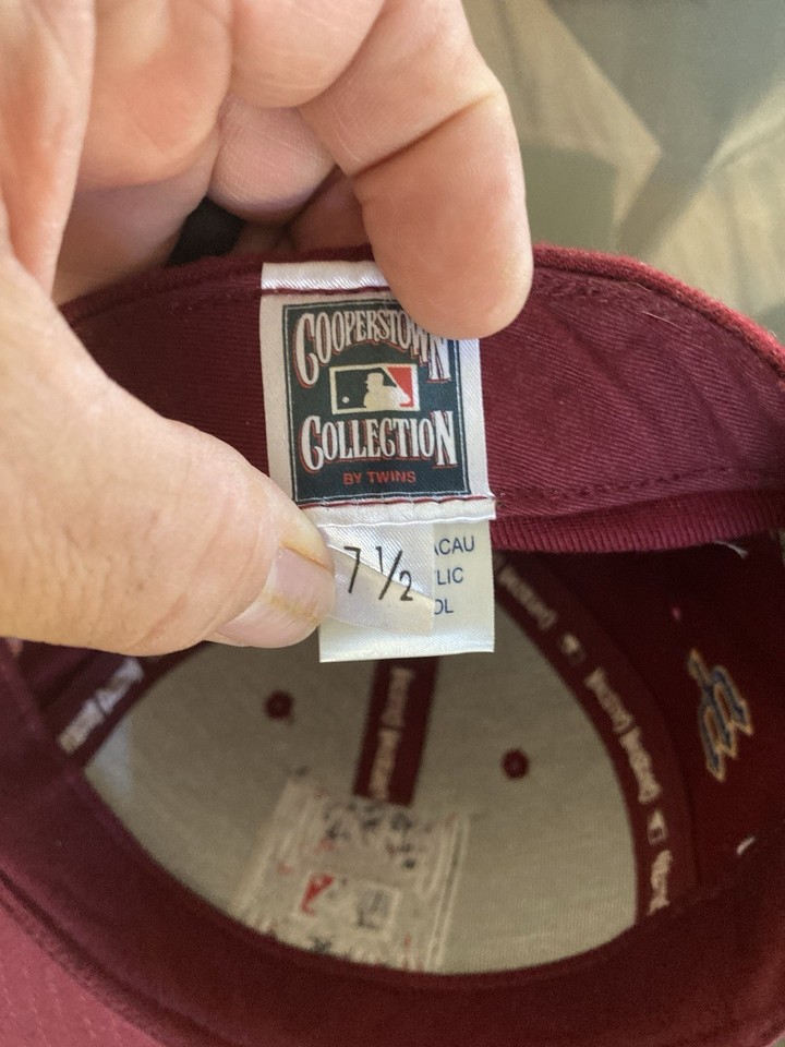 Cooperstown Collection MLB Logo Maroon Baseball Cap, W Multiple Team ...