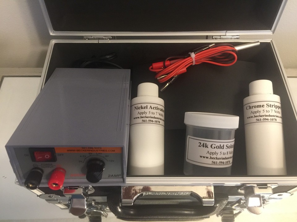 Silver/Gold Plating Machine, silver plating Kit, Includes silver ...