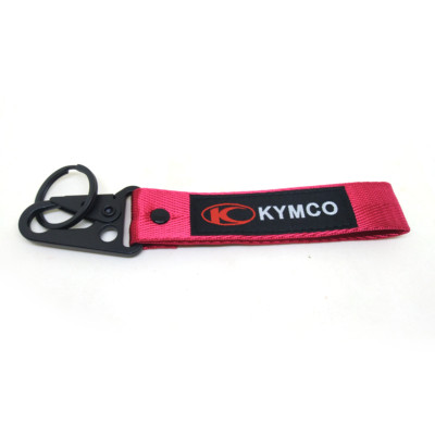 Kymco Keyring Keychain with Wrist Strap Car Logo Mens Carabiner FOB ...