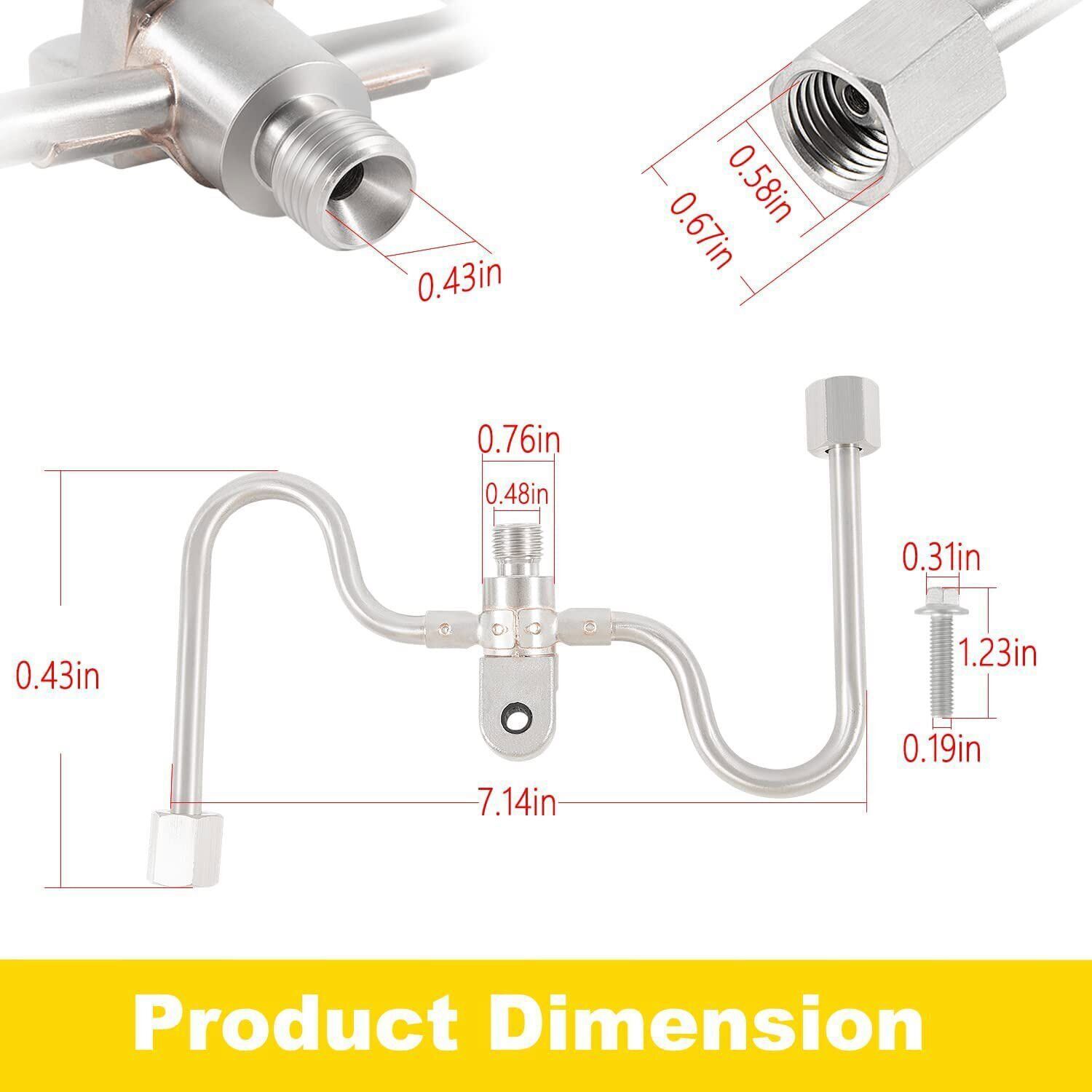 Fuel Injection Fuel Rail Crossover Tube for GMC Chevrolet 12618336 ...