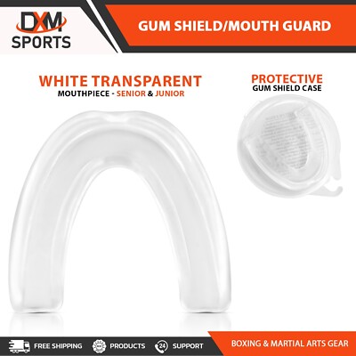 DXM SPORTS Boil Gum Shield Bite Mouth Guard Boxing MMA MouthPiece ...