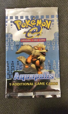 Pokémon Aquapolis Booster Pack -Arcanine Art- (EMPTY) | eBay