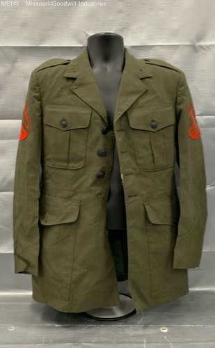 Women Olive USMC Alpha Dress Uniform Jacket - Size 39S | eBay