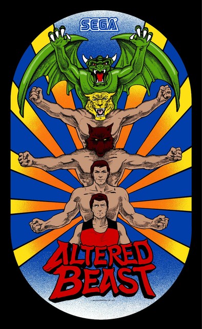#3698 (1) 3.75" Altered Beast Sideart Arcade Game Sticker Decal ...