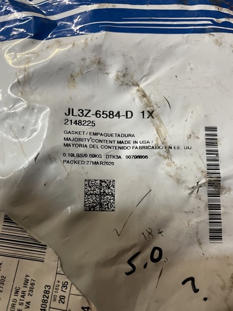 Genuine Ford Valve Cover Gasket JL3Z6584D for sale online | eBay