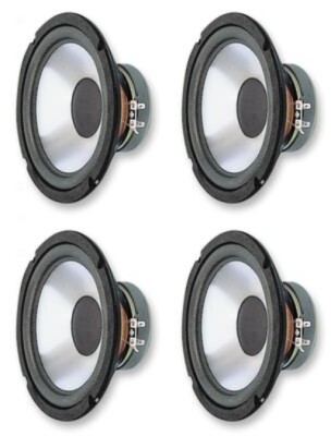 8" Woofer Speakers 4PACK Home Audio Replacements 8ohm Woofer bass 8inch ...