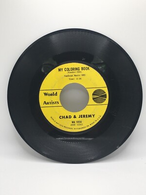 CHAD & JEREMY: my coloring book / from a window WORLD ARTISTS 7" Single ...