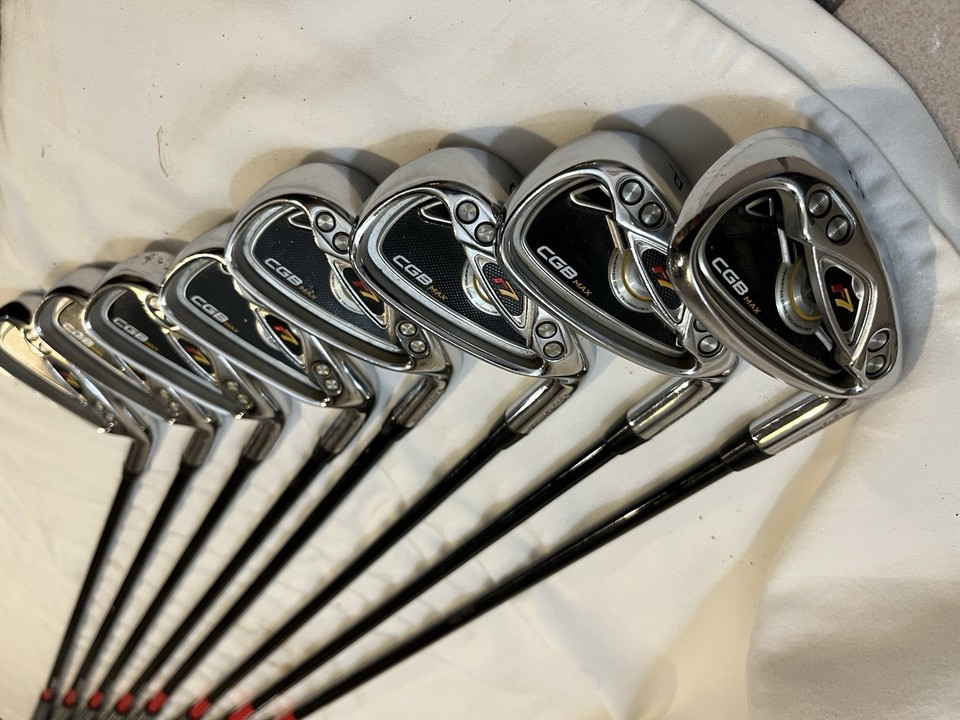 TaylorMade R7 CGB Max Iron Set 4-SW Graphite 65 series Low Kick Pt golf ...