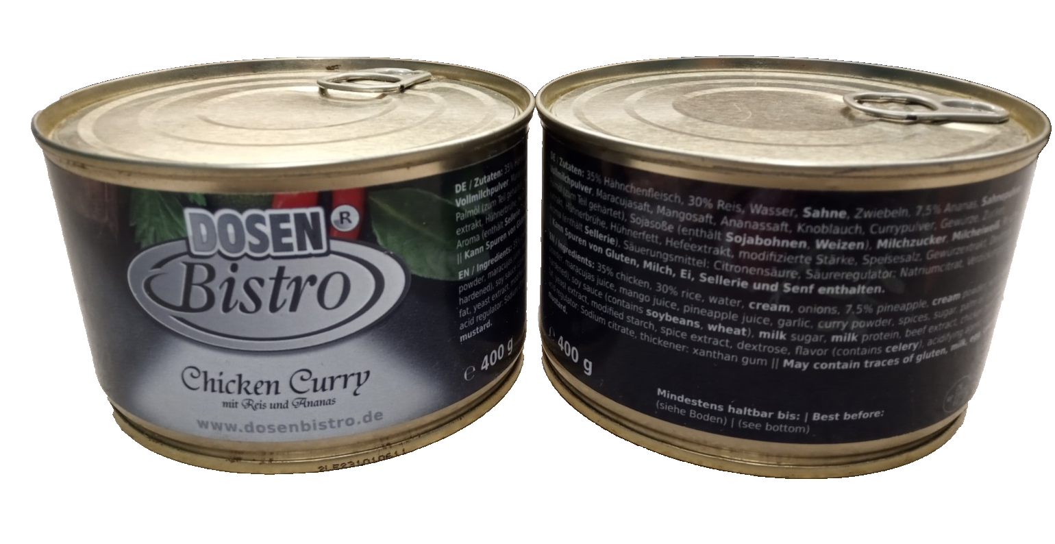 Long Life Chicken Curry - 2034 - Emergency Food - MRE - Canned - Ration ...