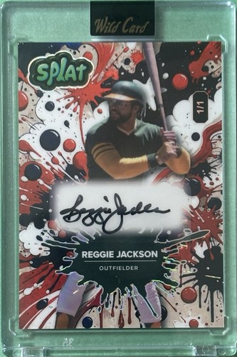 2024 Wild Card Splat Reggie Jackson Autograph Auto 1/1 New York Yankees ...