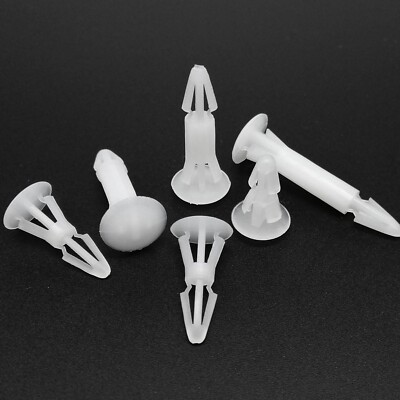 50pc Nylon Plastic Standoff Spacer Rivet Push In Fixed Support PCB ...