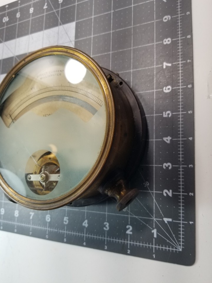 VINTAGE JEWELL METER D C MILLIAMETER RADIO TUBES RADIO SET STEAMPUNK ...