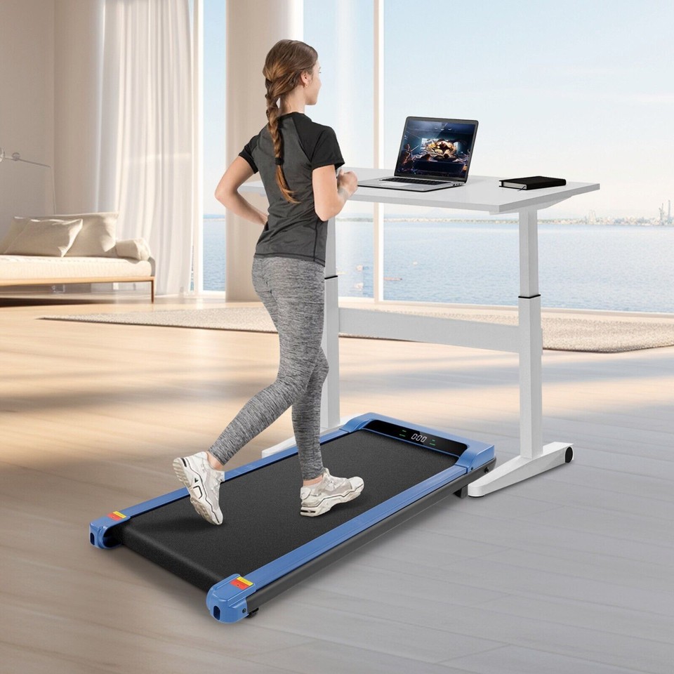 Treadmill Folding Running Walking Machine w/ App Control 2-in-1 for ...