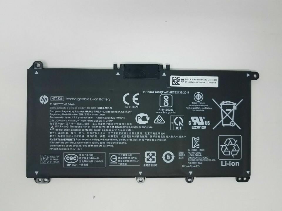 Genuine HP Battery for 250 G8/255/256/340 G7, 14-CE 14-CF, HT03XL ...