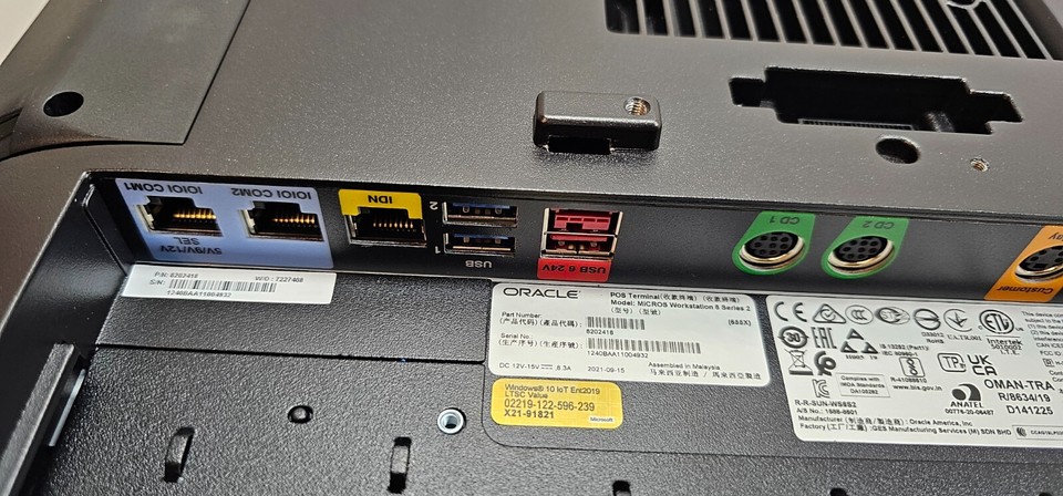 Oracle/Micros WS6 Terminal (655X) New In Box- PN 8202418 (7601137) i5 ...