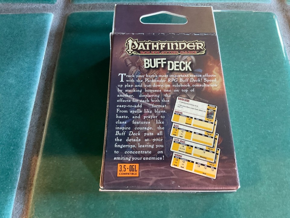 Paizo Pathfinder Cards BUFF DECK Stacking Status Cards new sealed ...